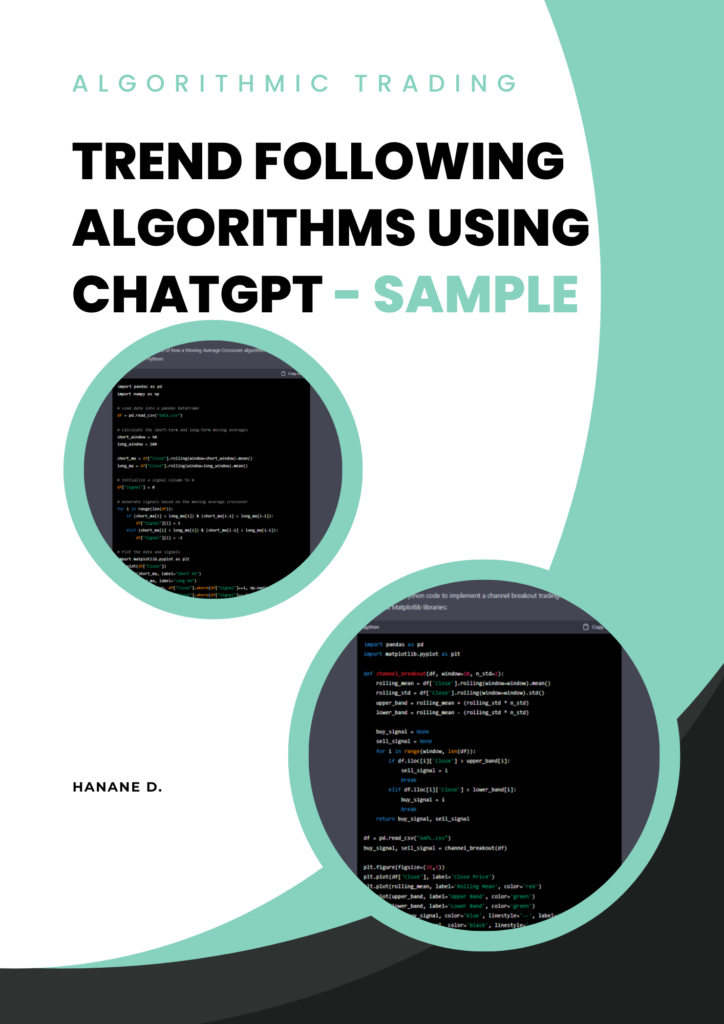 Ebook-Free Trend Following Algorithms Using ChatGPT - Hanane D.